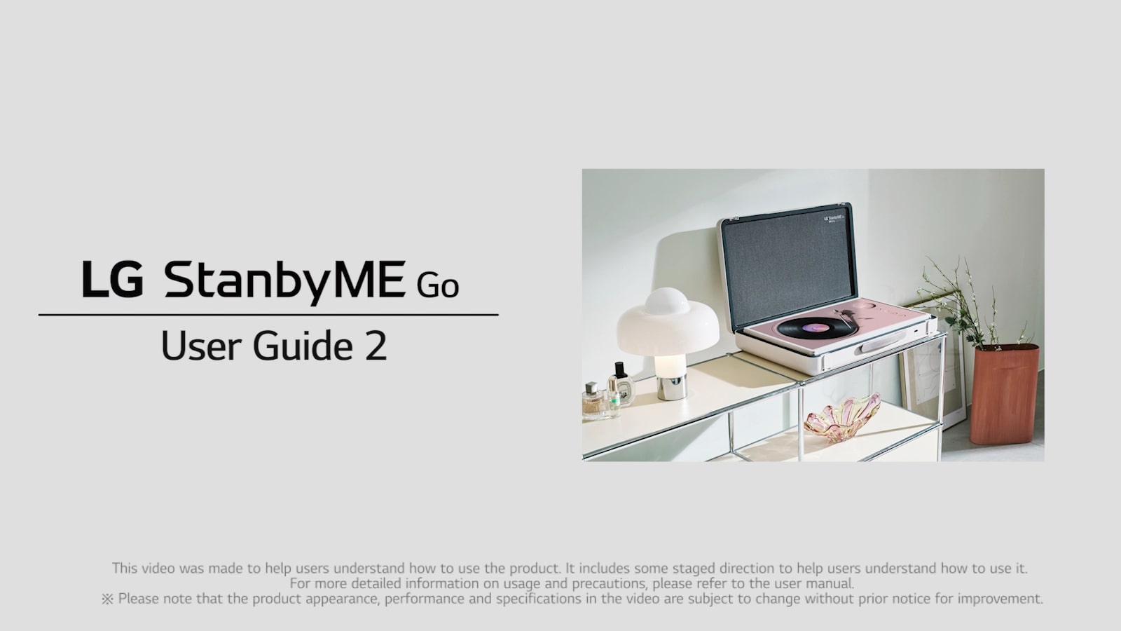 StanbyME Go | How to Videos | LG Global